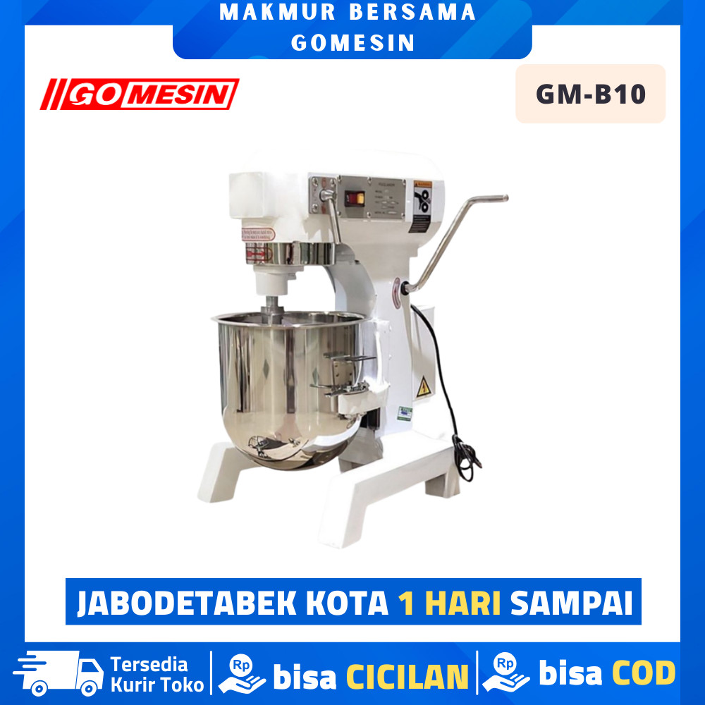 Jual Planetary Mixer 10 Liter Gomesin GM-B10 Mixer 10 Liter | Shopee ...