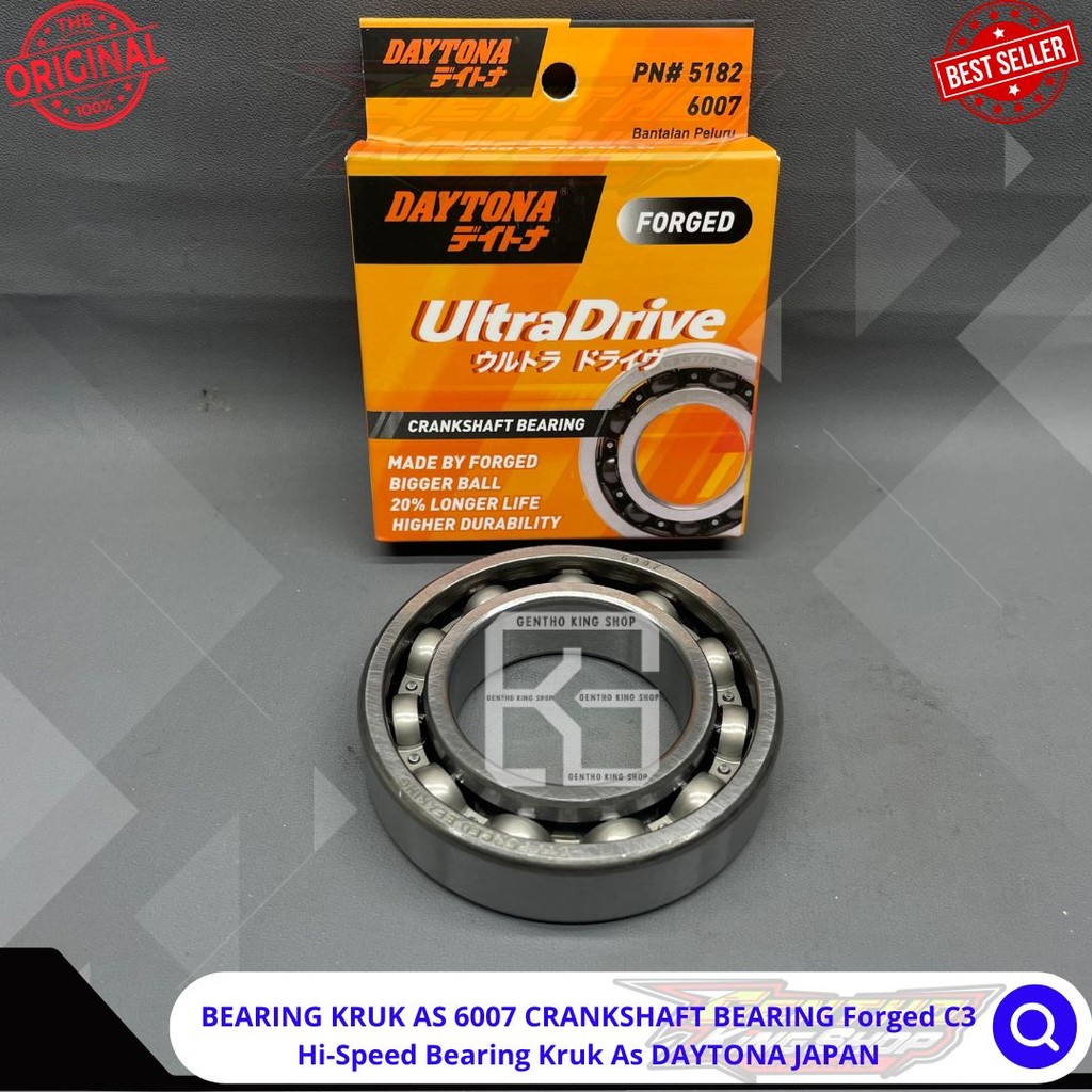 Jual BEARING KRUK AS 6007 CRANKSHAFT BEARING Forged C3 Hi-Speed Bearing ...