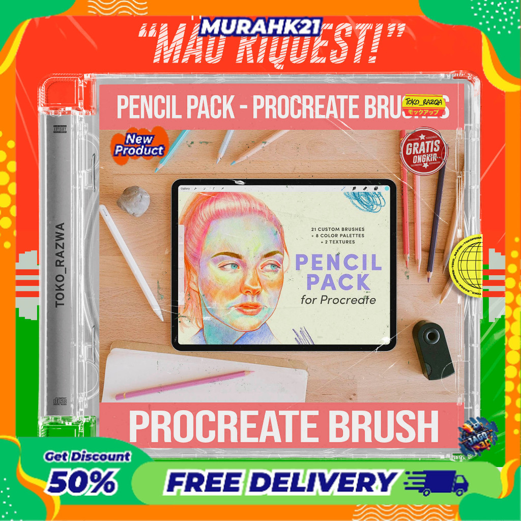 Jual Procreate Brush - Pencil Pack - 130423 PS BRUSHES | Shopee Indonesia