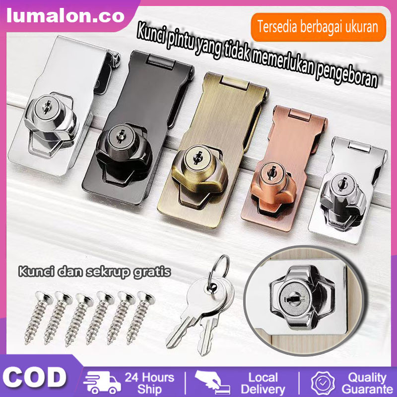 Jual Kunci Lemari Kait 2,5 / 3 / 4 Inch Tidak Diperlukan Lubang Kunci ...