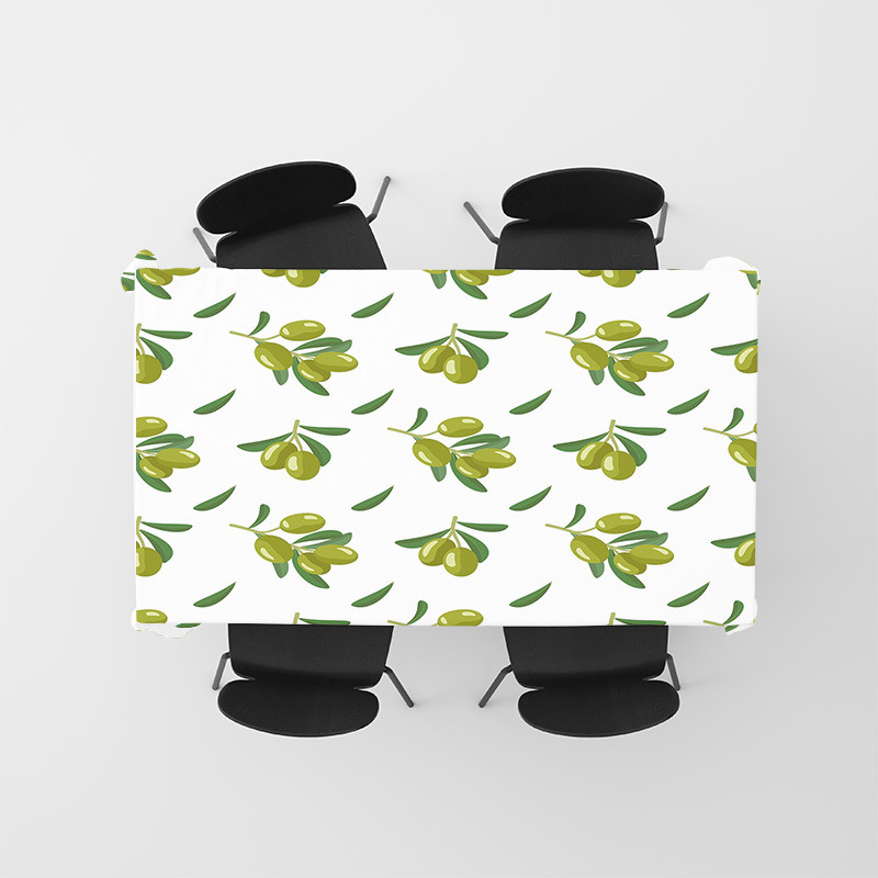 Jual Modern Simple Plaid Print Tablecloth for Home Decoration Green ...