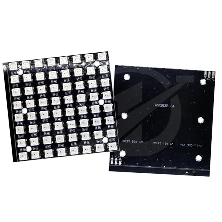 Jual WS2812 LED 5050 RGB 8x8 LED Matrix for WS2812B 8*8 64-Bit Full ...