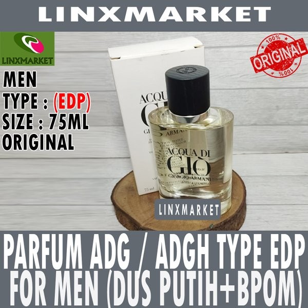 Jual ACQUA DI GIO / ADG / ADGH TYPE EDP EAU DE PARFUM FOR MEN 75ML (DUS ...