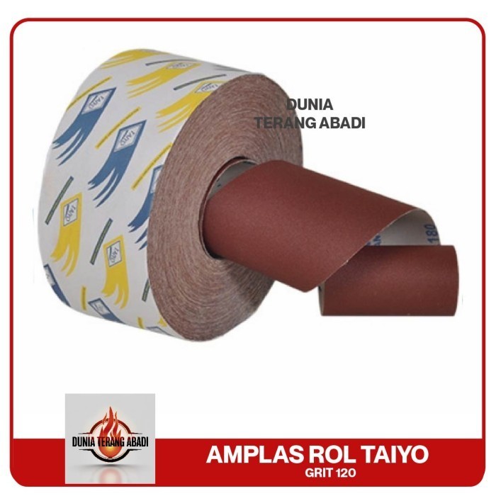 Jual Amplas Roll Taiyo Bangunan - Grit 120 - Harga Grosir & Murah 1 ...