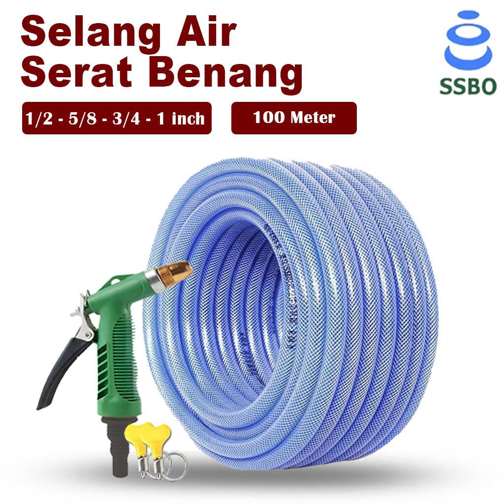 Jual SSBO Selang Air 100 Meter/Selang Air 1/2 5/8 3/4 1 Inch/Selang Air ...