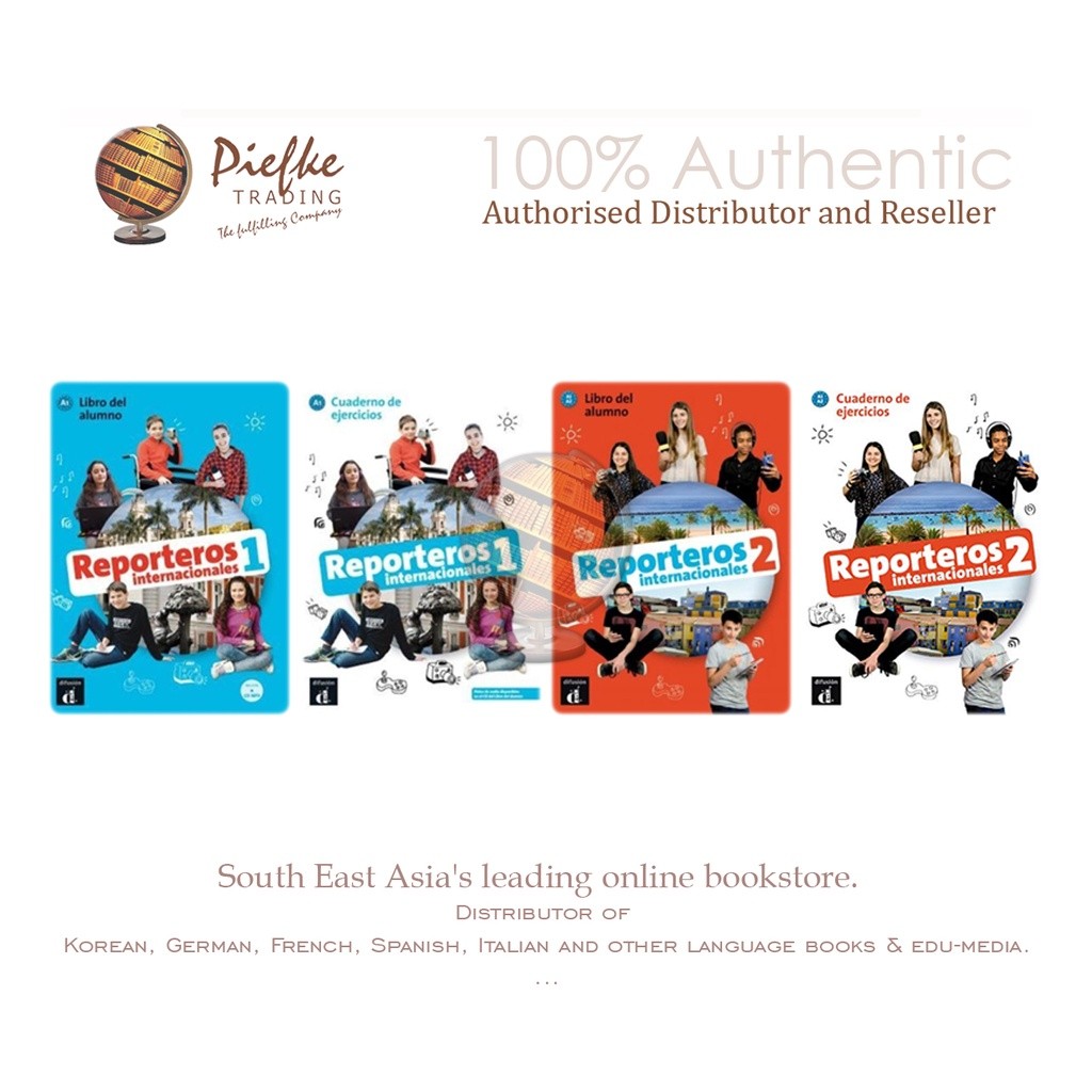 Jual Reporteros Internacionales 1, 2 : student book, workbook hybrid ...