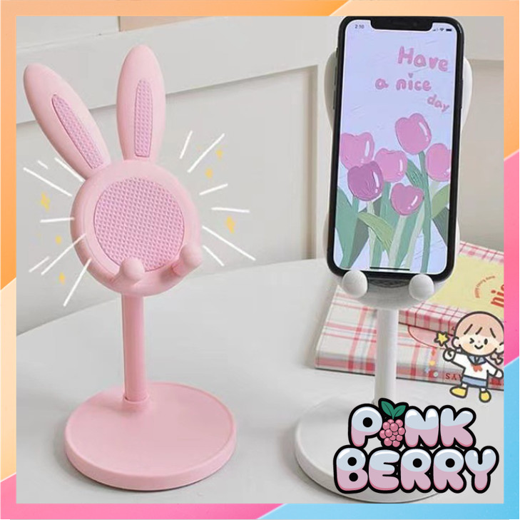 Jual Pink Berry 6202 Stand Holder Phone Lucu / Holder Folding Standing ...