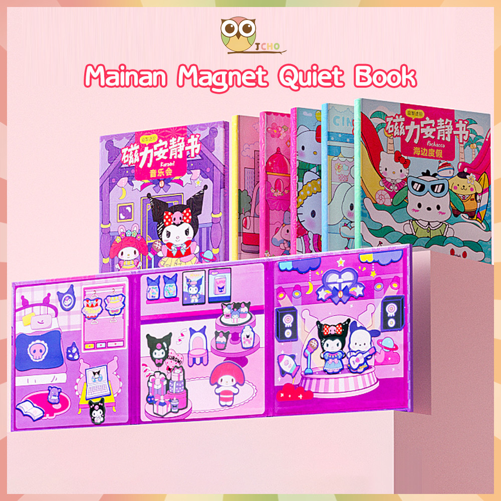 Jual JCHO Buku Mainan Magnetic Quiet Book Mainan Edukasi Busy Book Buku ...
