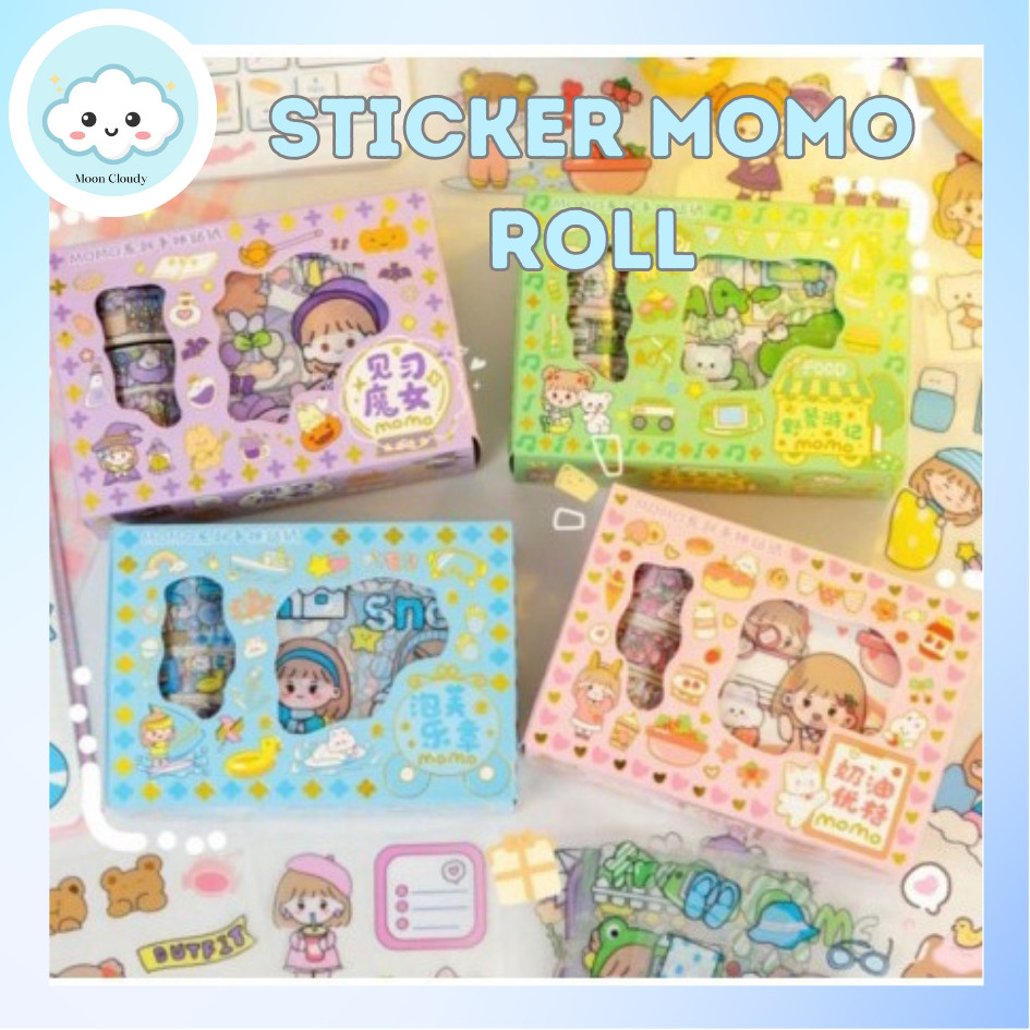 Jual Stiker Roll Set 2D Stiker Buku Stiker Botol Roll SET ( 1 Box 4 ...
