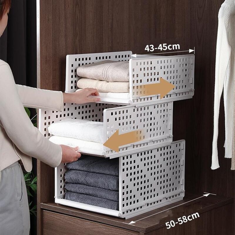 Jual Layered Wardrobe Partition Closet Separator Separation Tools Shelf ...
