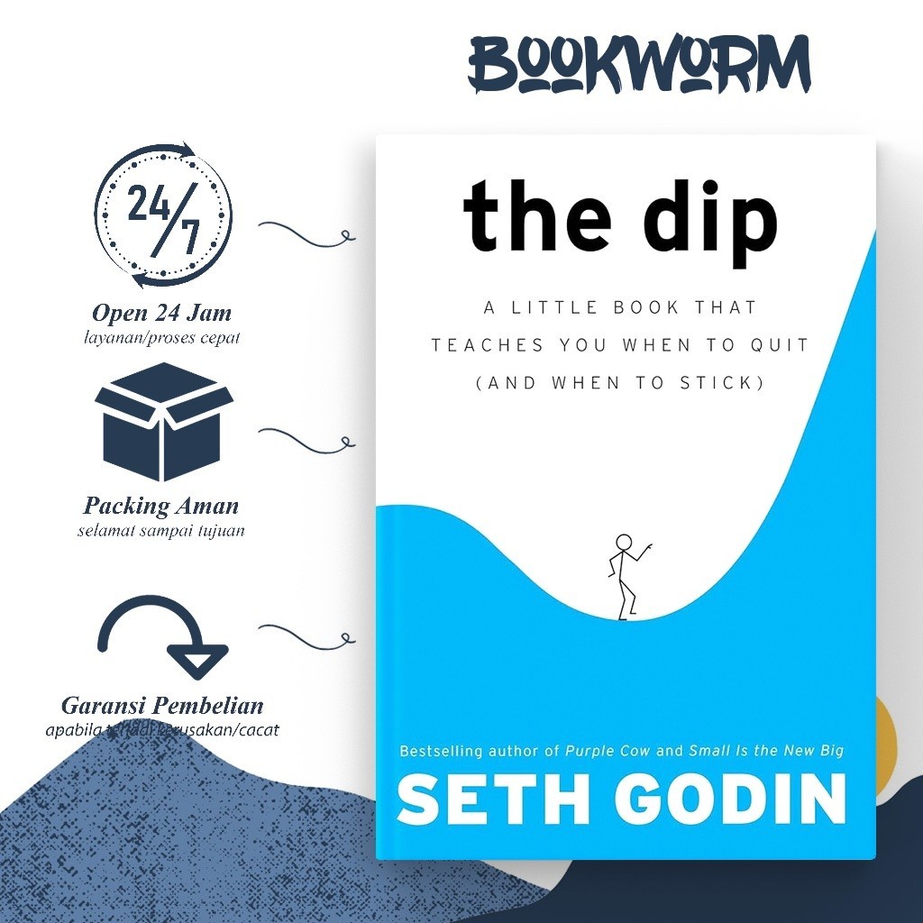 Jual The Dip A Little Book That Teaches You When to Quit by Seth Godin ...