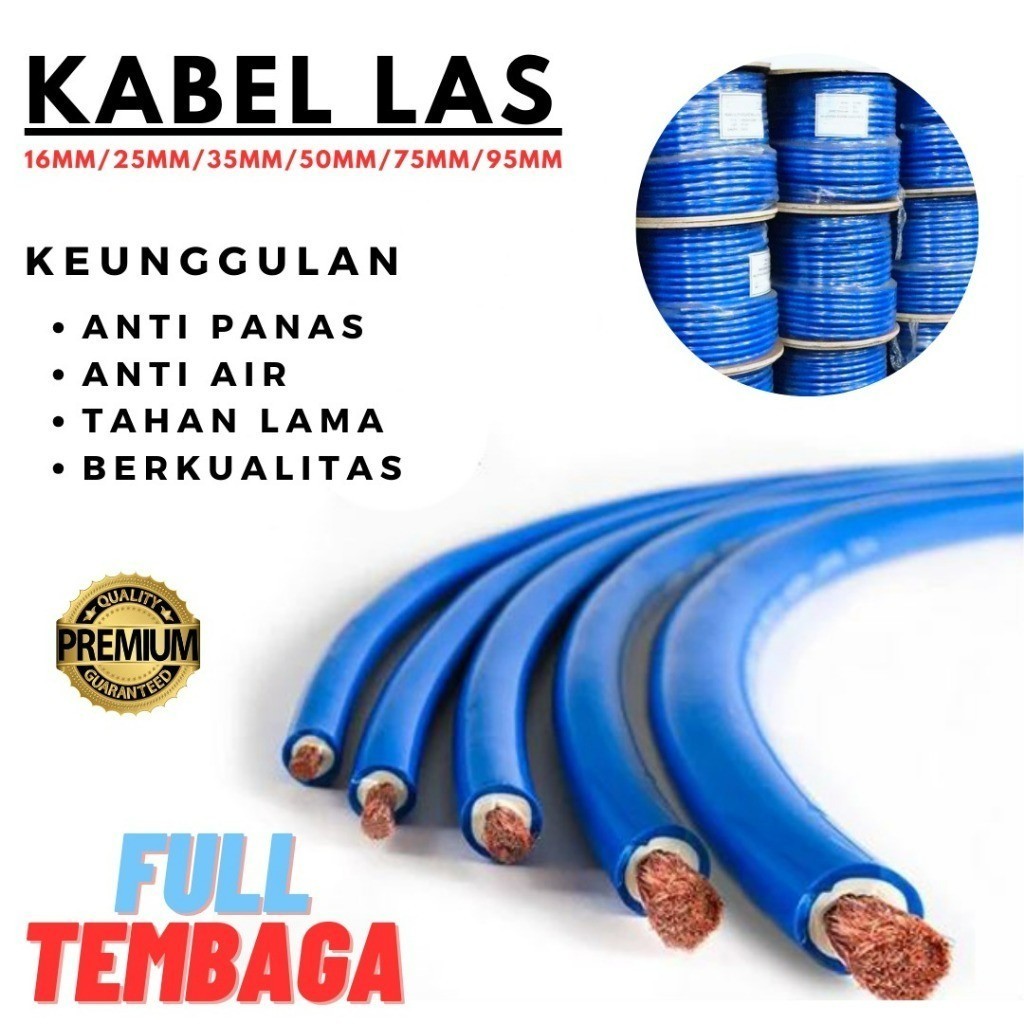 Jual Kabel Las Superflex BIRU Full Tembaga (16MM, 25MM, 35MM) | Shopee ...
