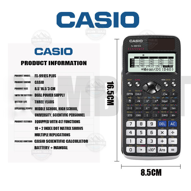 Jual Adn Casio Resmi Kalkulator Calculator Scientific Casio Fx-991EX Fx ...