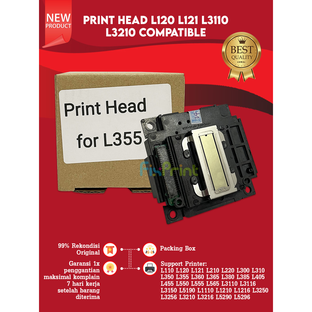 Jual Printhead Head Print Printer Epson L555 L310 L360 L220 L565 L550 ...