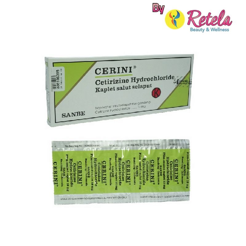 Jual Cerini 10mg 1 Strip 10 Kaplet | Shopee Indonesia