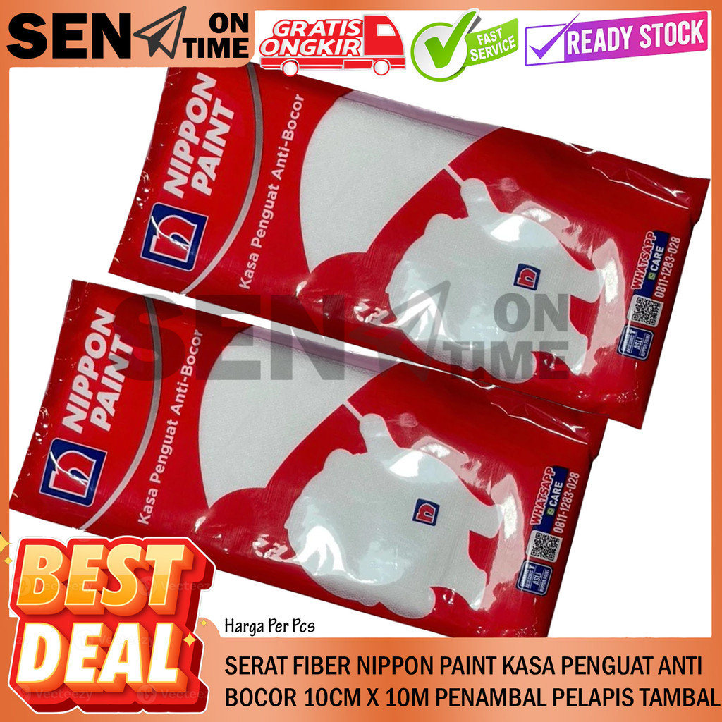 Jual Nippon Paint Kasa Penguat Anti Bocor 10cm X 10m Serat Fiber ...