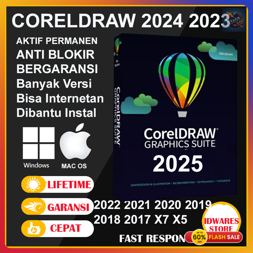 Jual CorelDraw 2024 2023 2022 2021 2020 2017 X7 Win & CorelDraw Mac GARANSI PERMANEN ANTI BLOKIR ...