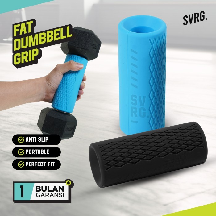 Jual Fat Grip Dumbbell Black and Blue - SVRG - Aksesoris Gym | Shopee ...