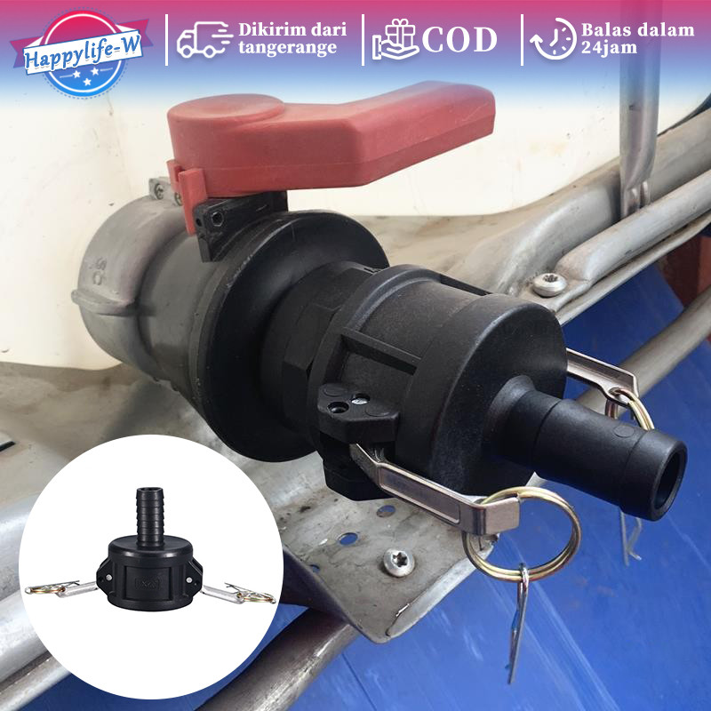 Jual Adaptor Tangki IBC Adaptor Camlock Ke Selang 1 inch Sambungan Kran ...