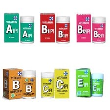 Jual Vitamin C IPI Isi 45 tablet Cipi | 75 Tablet IPI A | B1 | B12 | B complex Komplek / zinc ...