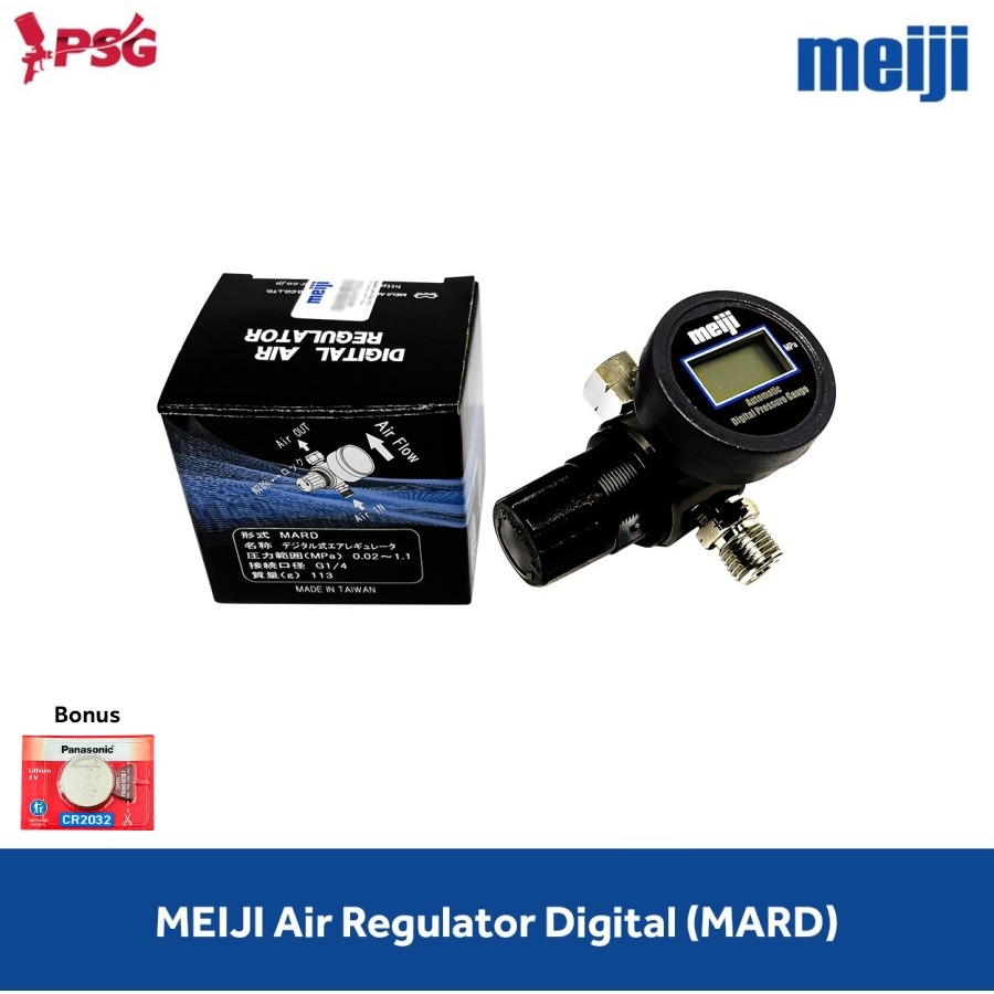 Jual Meiji Air Regulator Digital for Spraygun (MARD) | Shopee Indonesia