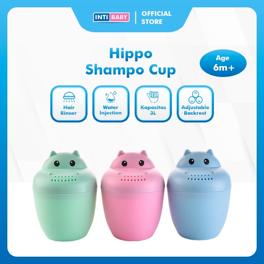 Jual INTI BABY - Hippo Shampoo Cup - Hair rinser - Gayung keramas IB ...