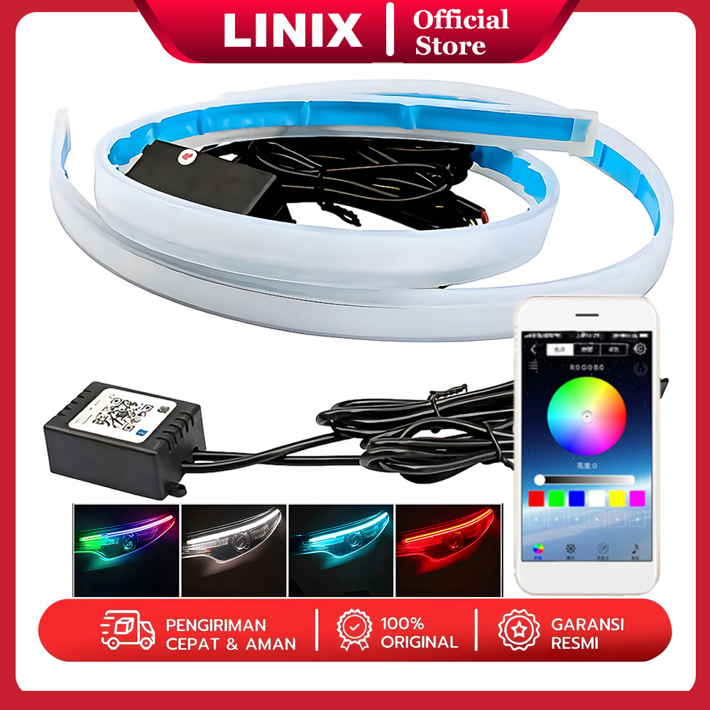 Jual Lampu Alis LED DRL Linix RGB Konek Aplikasi Android / IOS Welcome ...