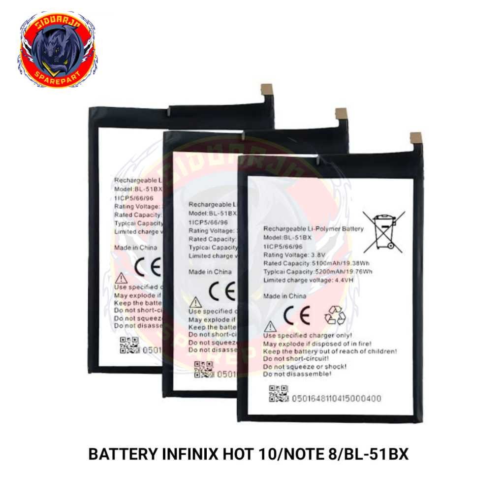 Jual BATTERY INFINIX HOT 10 / NOTE 8 / BL-51BX | Shopee Indonesia