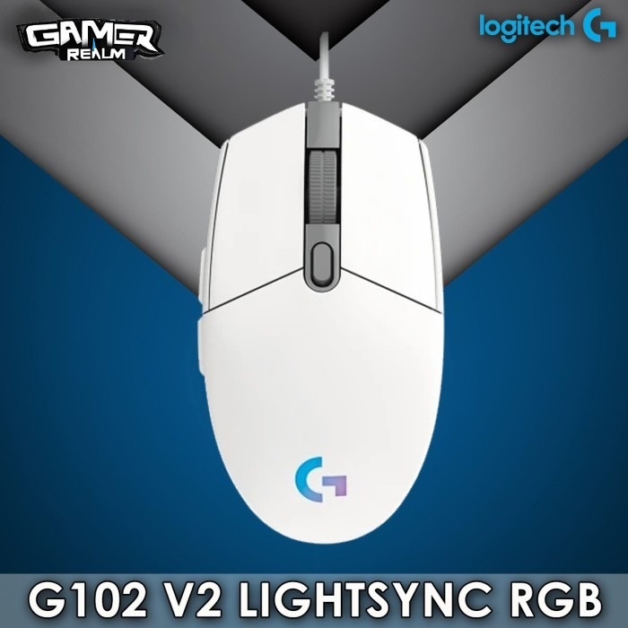 Jual Logitech G102 LIGHTSYNC V2 White Gaming Mouse | Shopee Indonesia