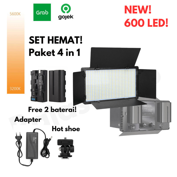 Jual New CANON, NIKON, SONY HD-160 LED Video Lighting-lampu studio foto ...