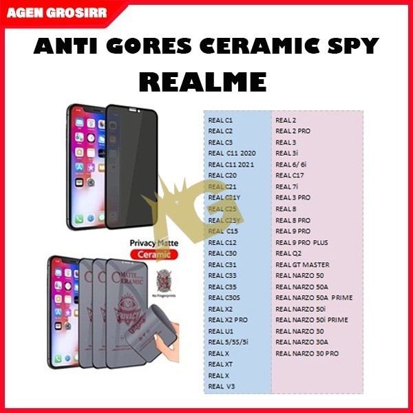 Jual AG- ANTI GORESS CERAMIC SPY REALME C1 C2 C3 C11 2020 C11 2021 C20 ...