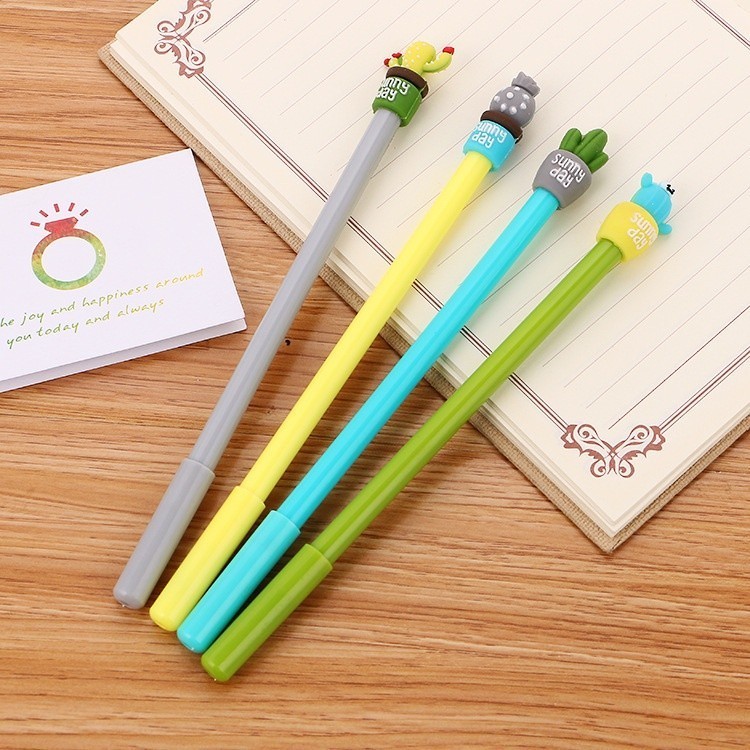 Jual LPL Pena Karakter Kaktus Pulpen Cactus Karakter Lucu Warna Warni ...