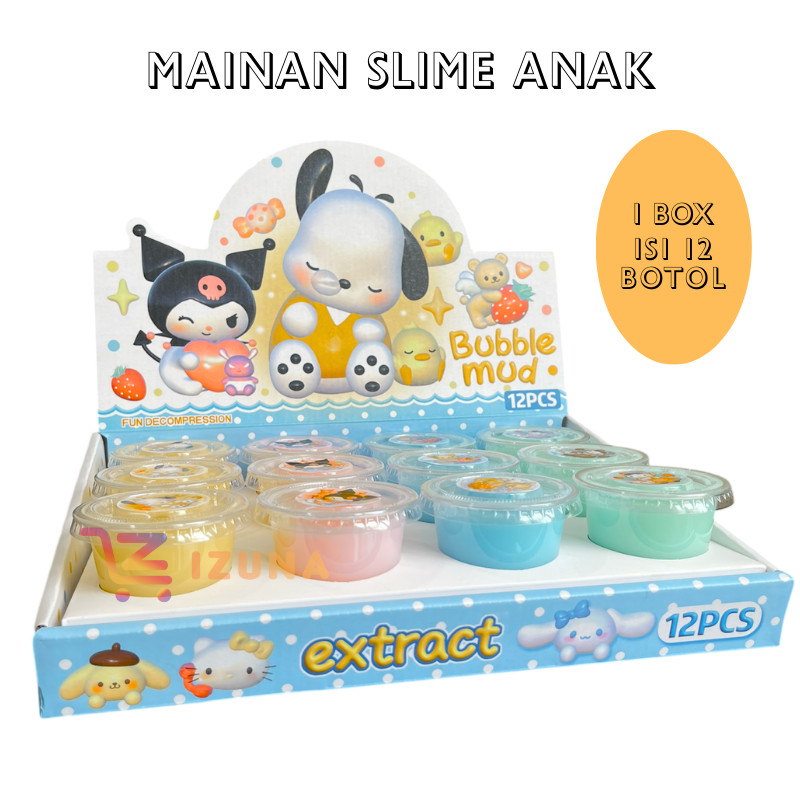 Jual IZ - 1 Box [12Pcs] Slime Mainan Anak Warna Warni | Slime Motif ...