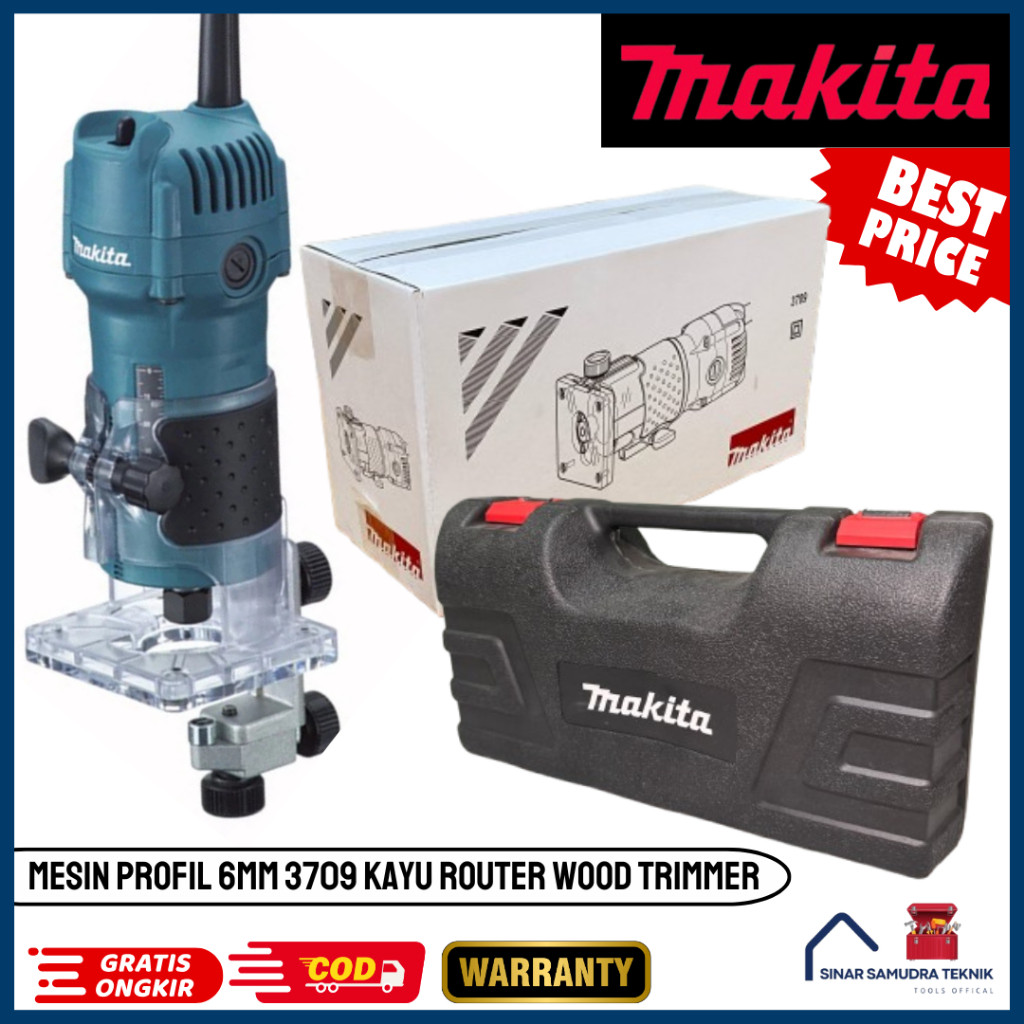 Jual Mesin Trimmer/Profil Makita 3709 - Mesin Kayu 6mm, Daya Listrik ...