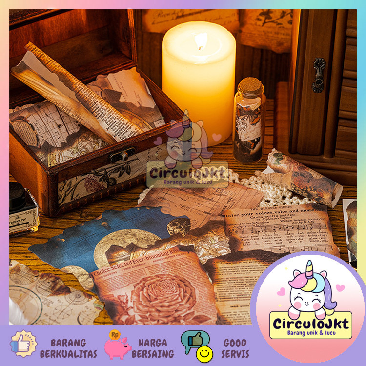Jual Paper Deco BURN Vintage Kertas Hias Dekorasi Jurnal Craft Journal ...
