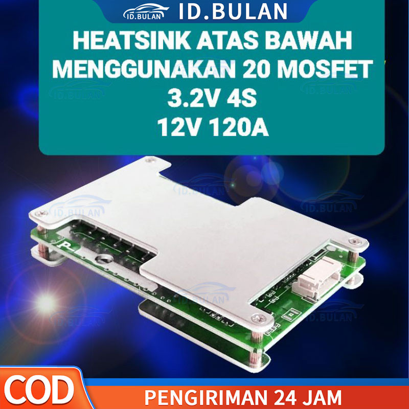 Jual 【Bulan】-BMS 4S 120A 12V lifepo4 3.2V COMMON PORT BMS 120A BMS120A ...