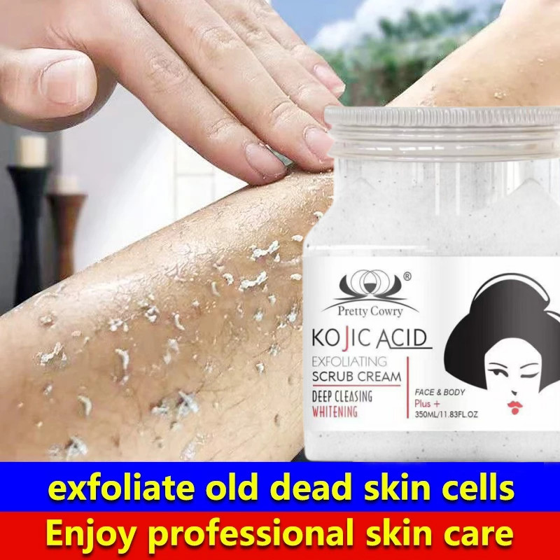 Jual Kojic Acid Exfoliating Scrub Cream for Face & Body Whitening ...
