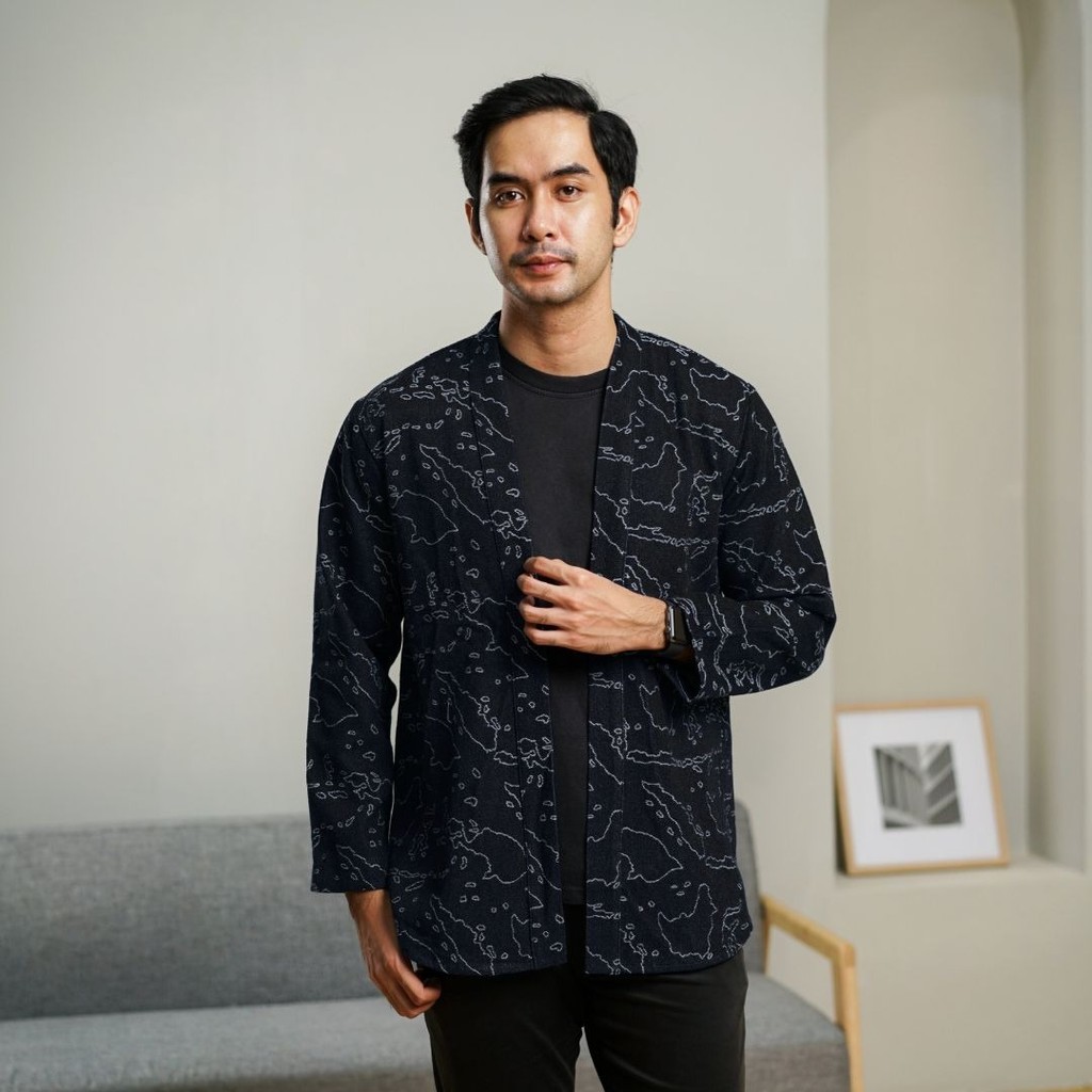 Jual NEU MEN Outer Pria Nusantara Outer Jeans Outer Pria Navy Denim ...