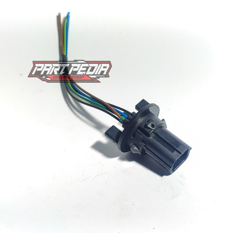 Jual kabel soket socket lampu depan headlamp headlight pin 6 male ...