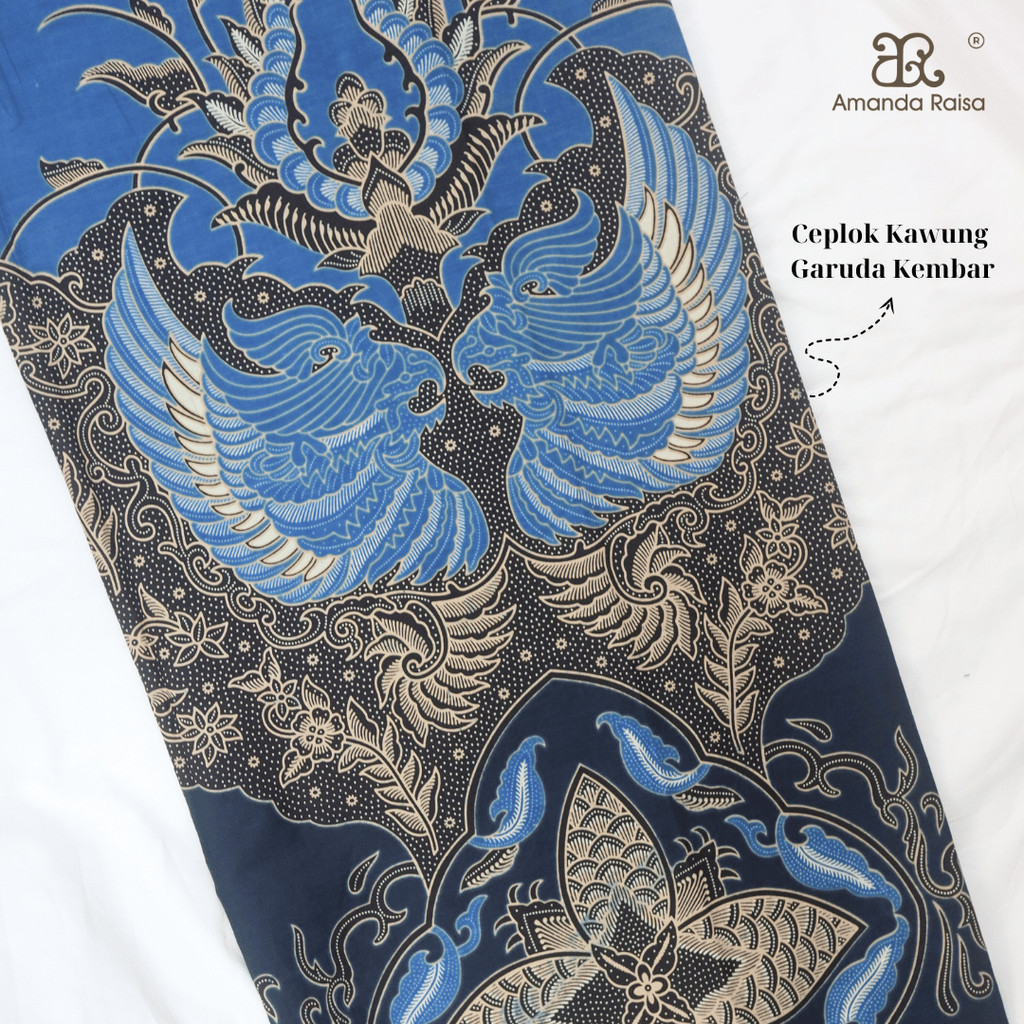 Jual Kain Batik Meteran Potongan Motif Ceplok Kawung Garuda Kembar ...