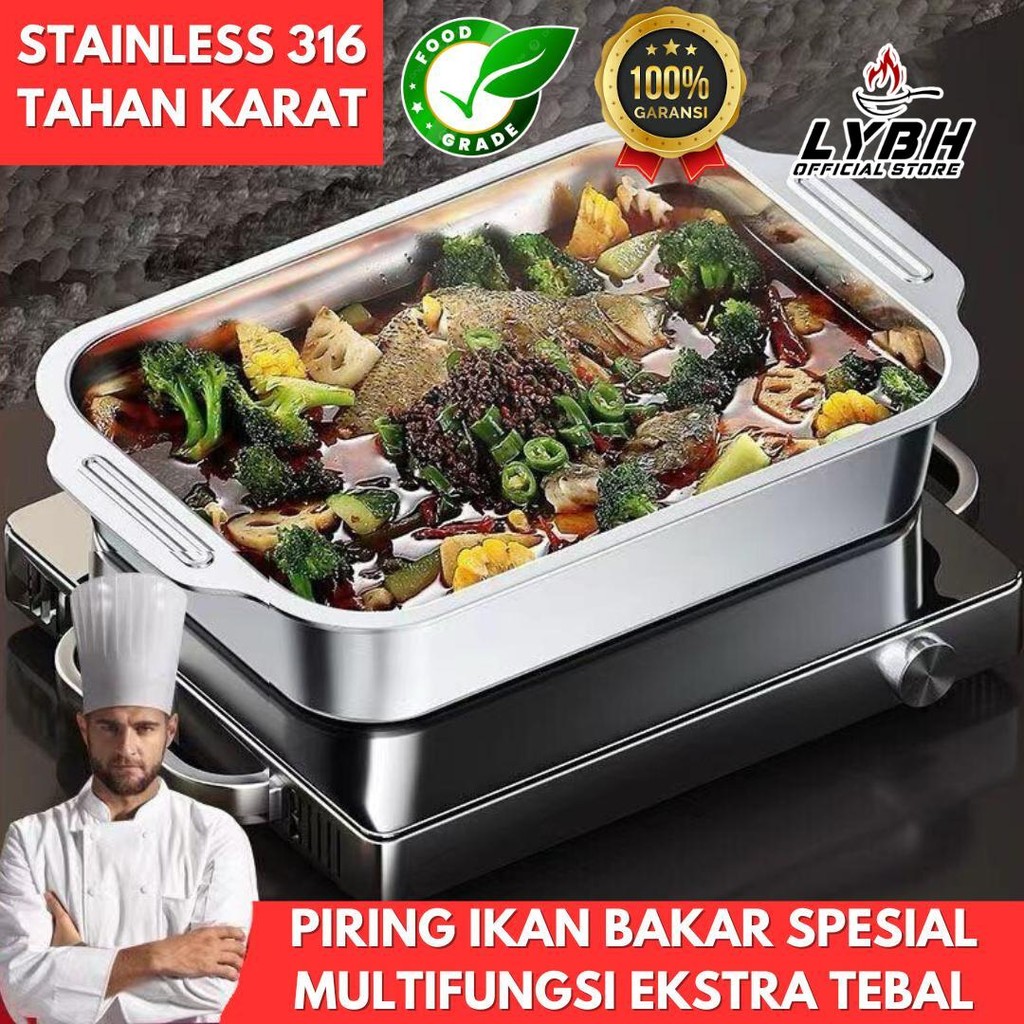 Jual “COD”【piring ikan】 304 dengan telinga ganda tebal khusus anti ...