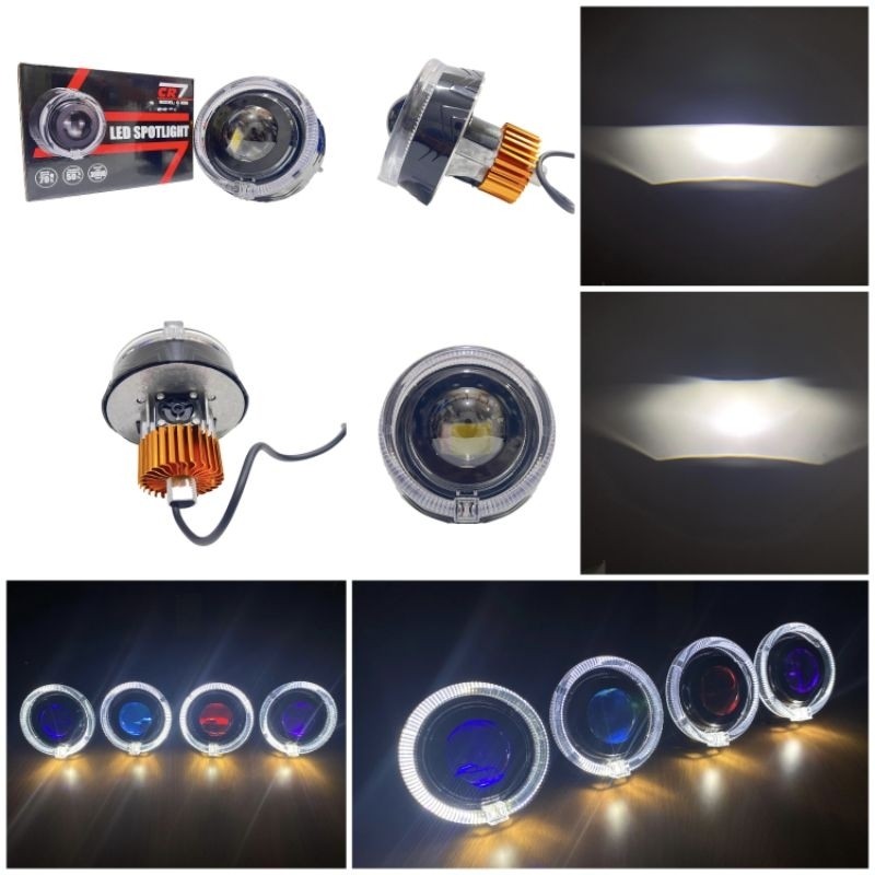 Jual Lampu Led Projie Biled Bulat ORI 3 Inch 4 Inch CR7 40 Watt Kipas ...