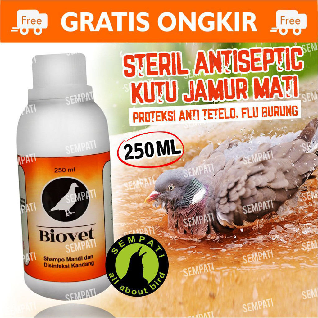 Jual SEMPATI SHAMPO BURUNG BIOVET VITAREST SAMPO MERPATI DARA ...