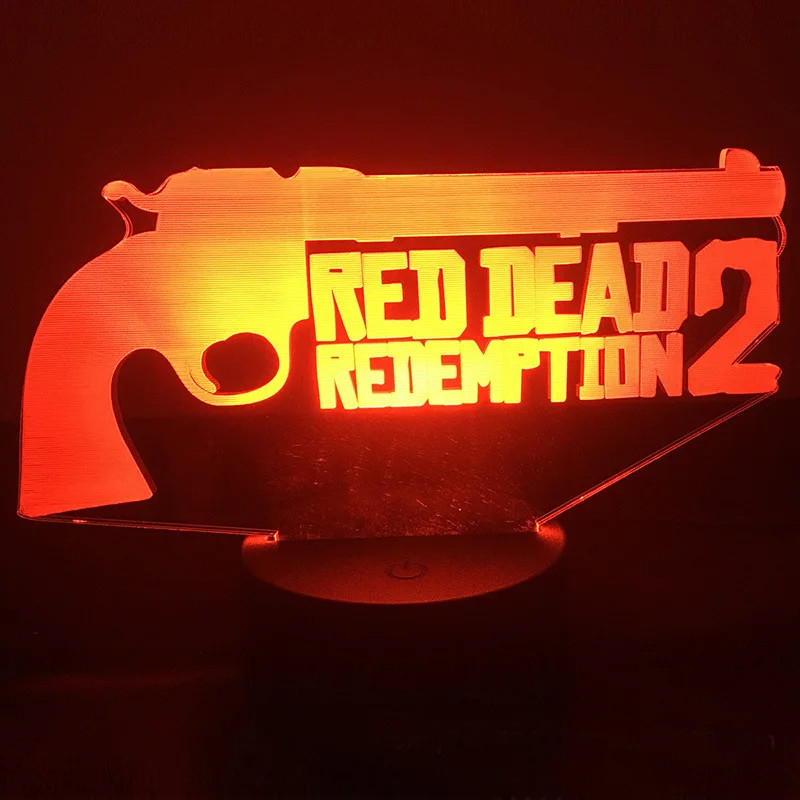 Jual Red Dead Redemptions 2 Game Figure Arthur Morgan Lamp Led RGB ...