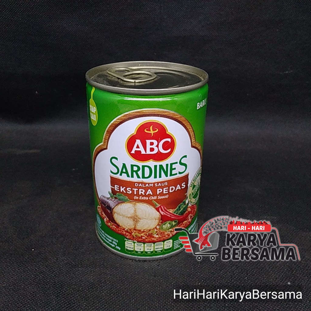 Jual MAKANAN KALENG ABC SARDINES EKSTRA PEDAS 155GR | Shopee Indonesia