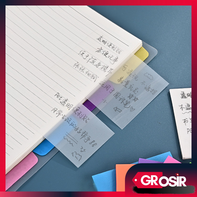 Jual Grosir - S5881 Sticky Note Transparan Tahan Air Untuk Kantor ...
