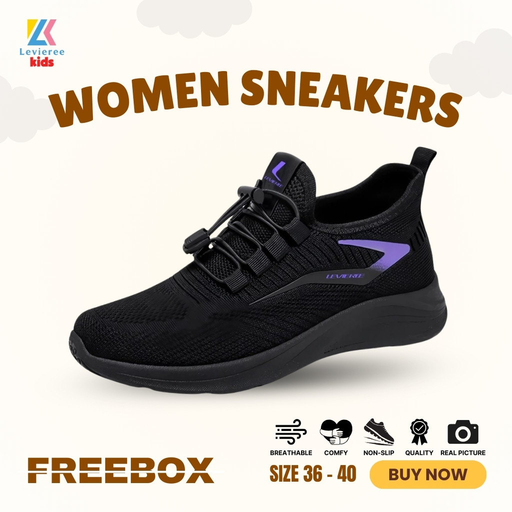 Jual LVRkids Wonwoo FREE BOX LV0369 Sepatu Sneakers Wanita Sepatu Rajut ...