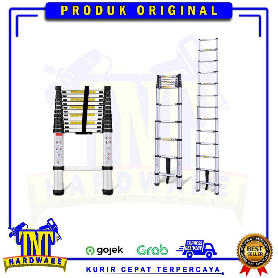 Jual TANGGA TELESCOPIC 3.4M TANGGA ALUMINIUM LURUS 3.4 M XENON | Shopee ...