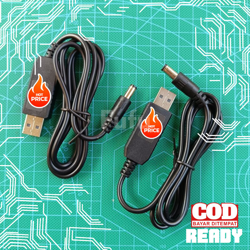 Jual Kabel Modem Orbit Star Router Ke Powerbank 5 Volt Ke DC 12V Jack 5 ...
