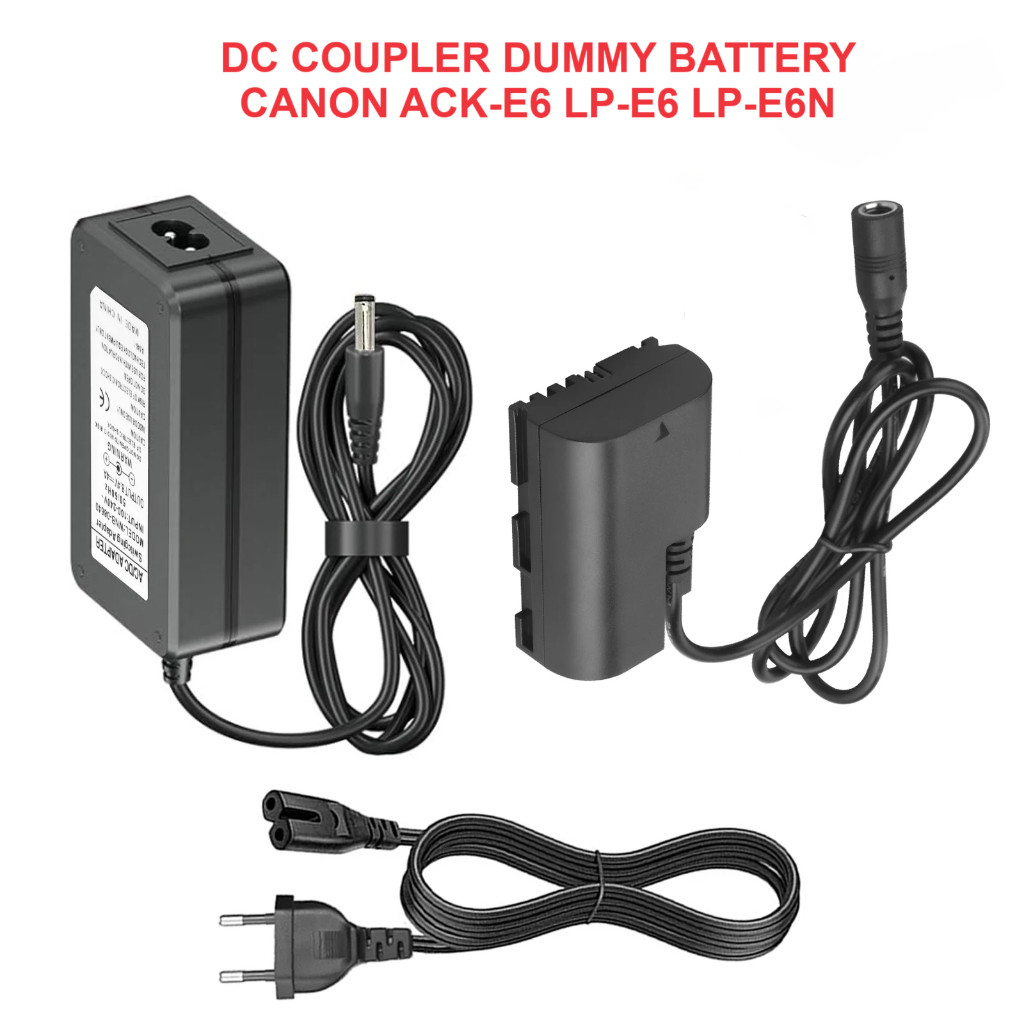 Jual LP E6 Dummy battery for Canon EOS 60D 6D 7D 5D Mark II III 5D2 5D3 ...